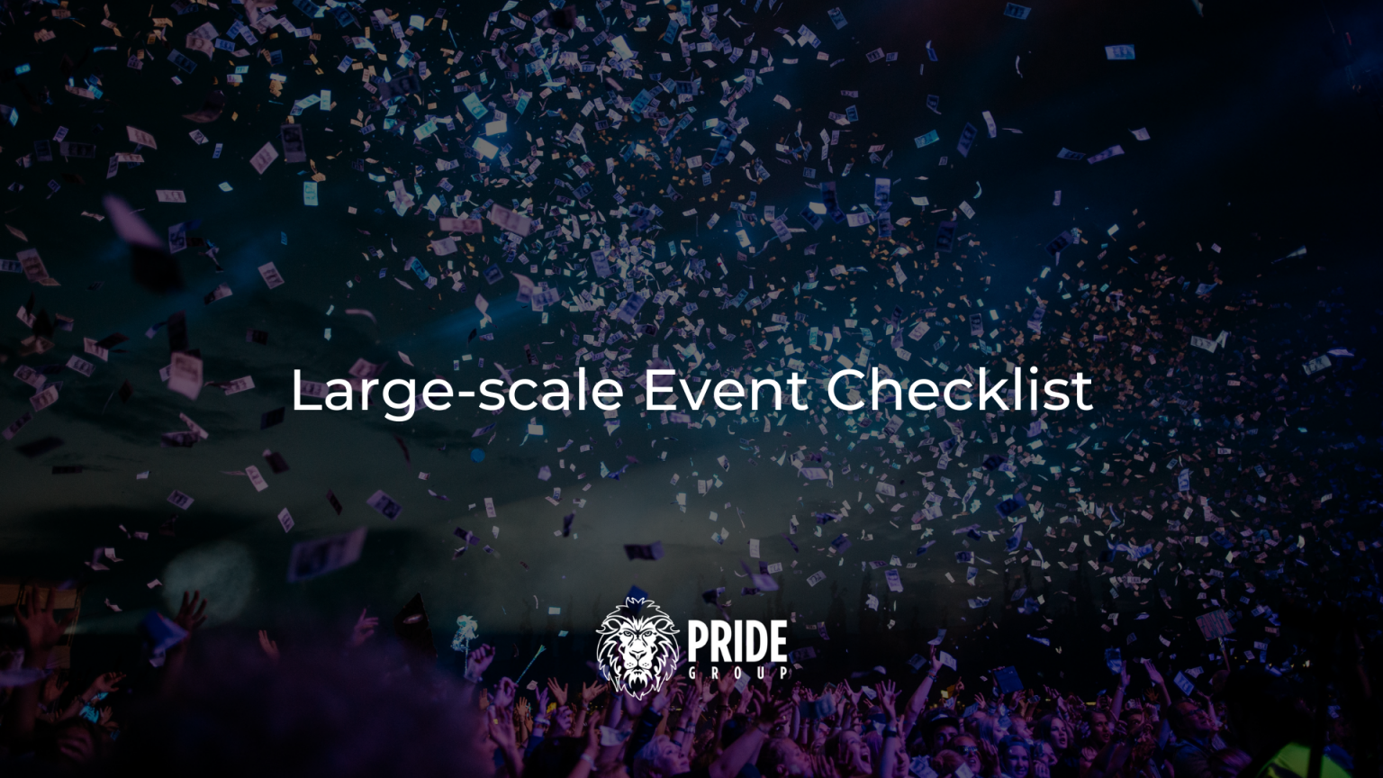 Large-scale Event Checklist | Pride Group LLC